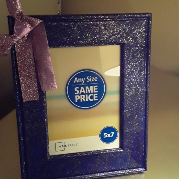 Mainstays | Accents | 5x7 Blue And Purple Sparkle Picture Frame | Poshmark